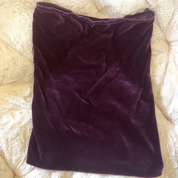 Ralph Lauren | Tops | Ralph Lauren Dark Purple Strapless Velvet Top ...